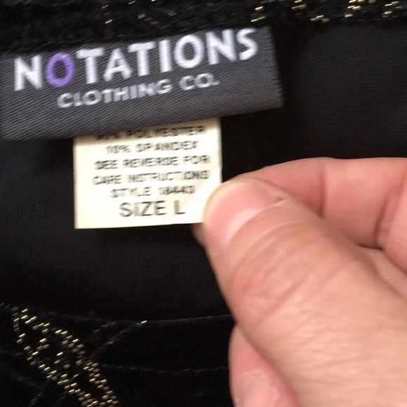 Tops | Nwt Notations Clothing Co Size L | Poshmark